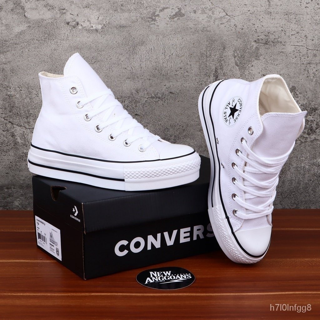 Converse Chuck shoes Taylor All Star Lift heels tinggi wedges platform ...