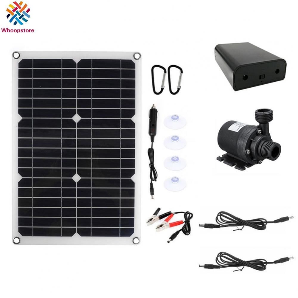 20W Solar Water Pump Kit Brushless Pump Powered by Solar Panel Fish ...