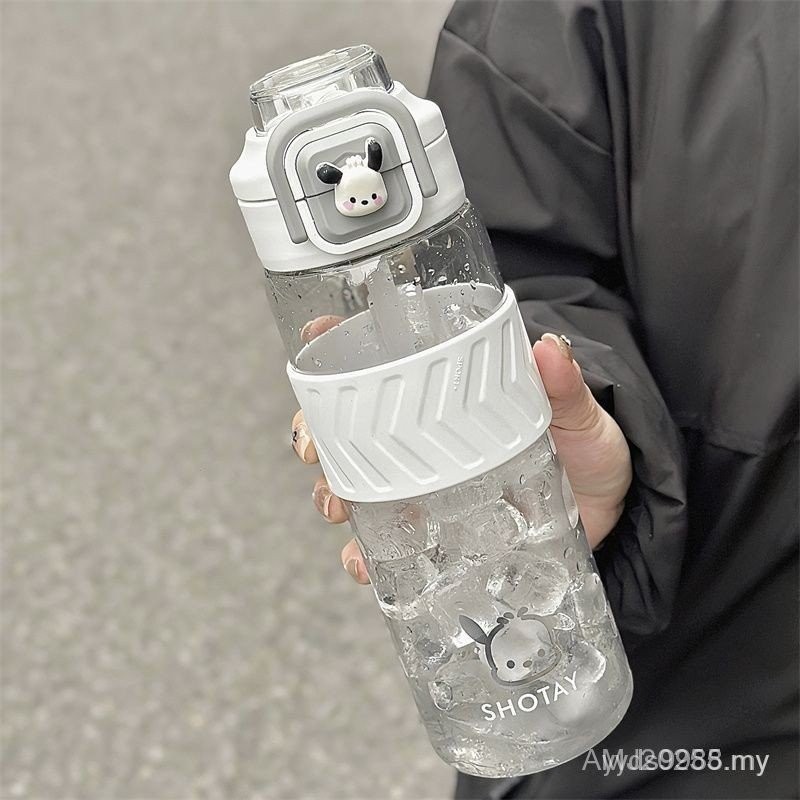 Kapasiti besar pot air 2000ML sukan pot air cawan air sederhana gadis ...