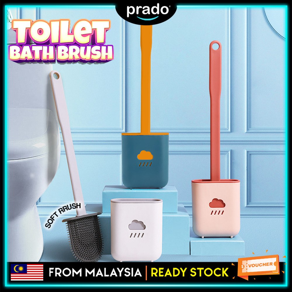 PRADO Malaysia Silicone Toilet Brush Berus Tandas No Dead Angle Flat ...