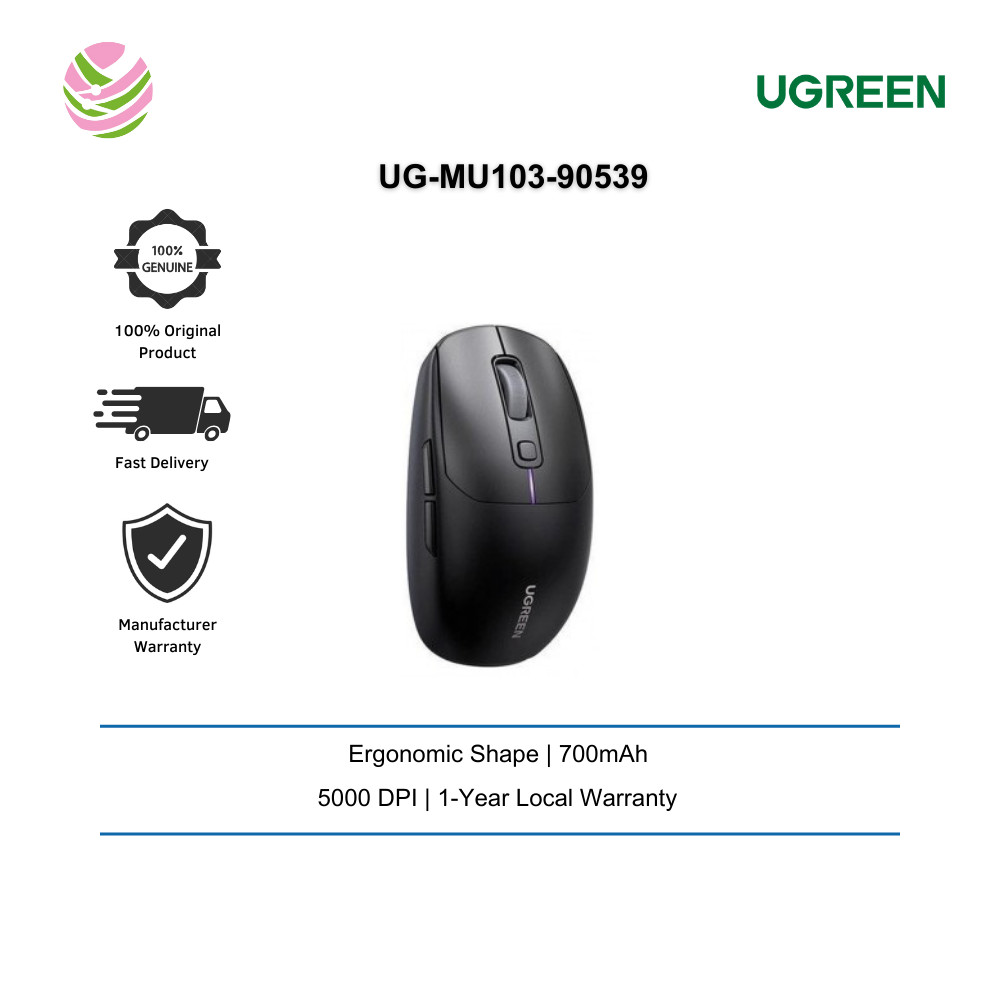 UGREEN MOUSE UG-MU103-90539 3 MODE SILENT MOUSE WIRED / WIRELESS ...