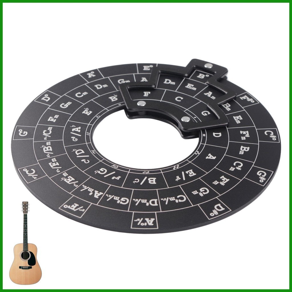 Chord Wheel Guitar Chords of Fifths Tool Musical Educational Tool for ...