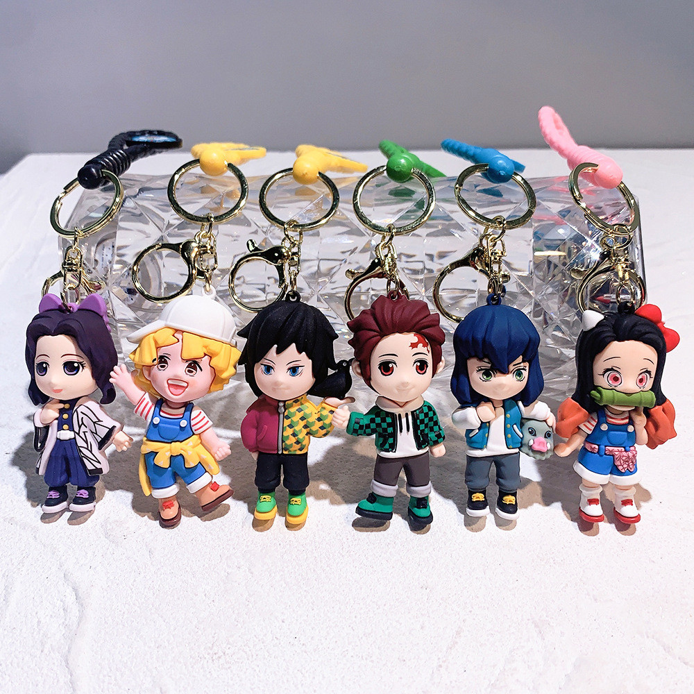 Demon Slayer Keychain Anime Demon Slayer Merchandise Figure Cartoon ...