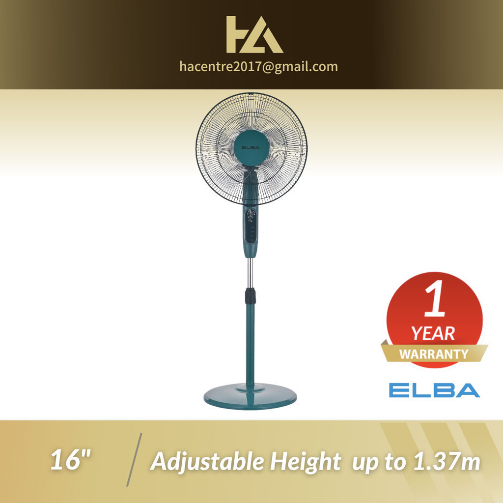 Elba 16" Stand Fan (5 Blades, Green) ESFQ1657GN | Shopee Malaysia
