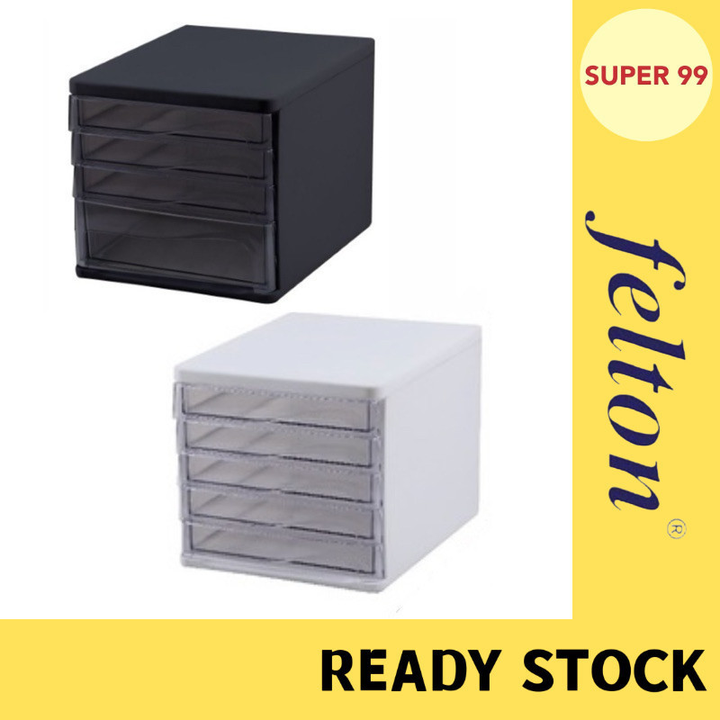 FELTON (4 / 5 Tier) A4 Laci Simpanan Fail & Alat Tulis / A4 Document ...