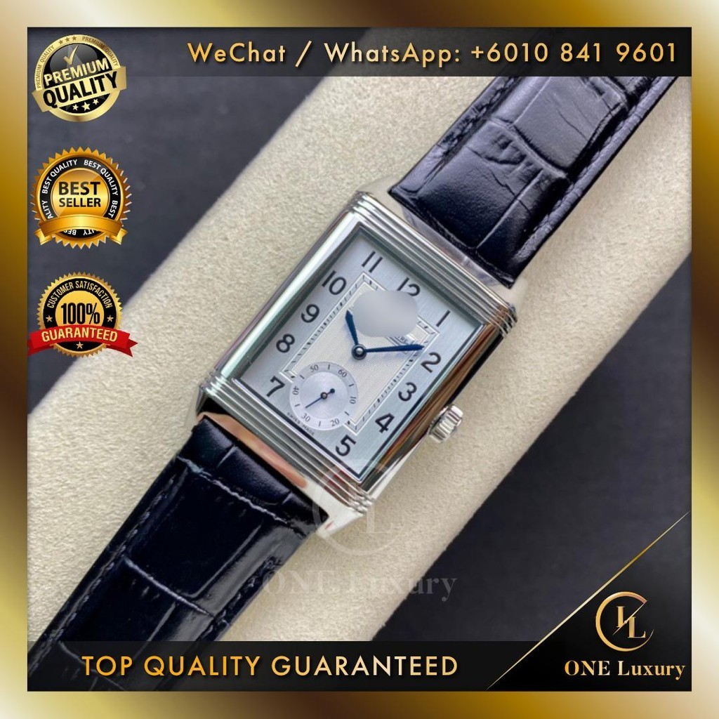 🔥SWISS TOP QUALITY🔥JLC REVERSO TRIBUTE DUAL FACE WHITE & BLACK DIAL ...