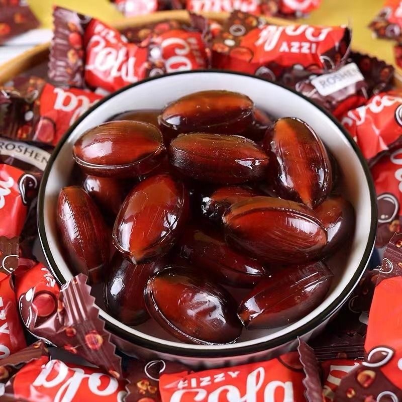 ZEJUN-Rusheng Cola bubble flavor sandwich, 500g, imported from Ukraine, acid jump sugar | Shopee ...