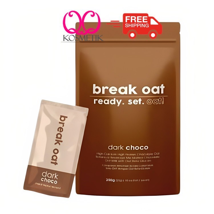INAYAH Break Oat 250gm 10 sachet | Dark Choco Malt Susu koko Oat Fiber ...
