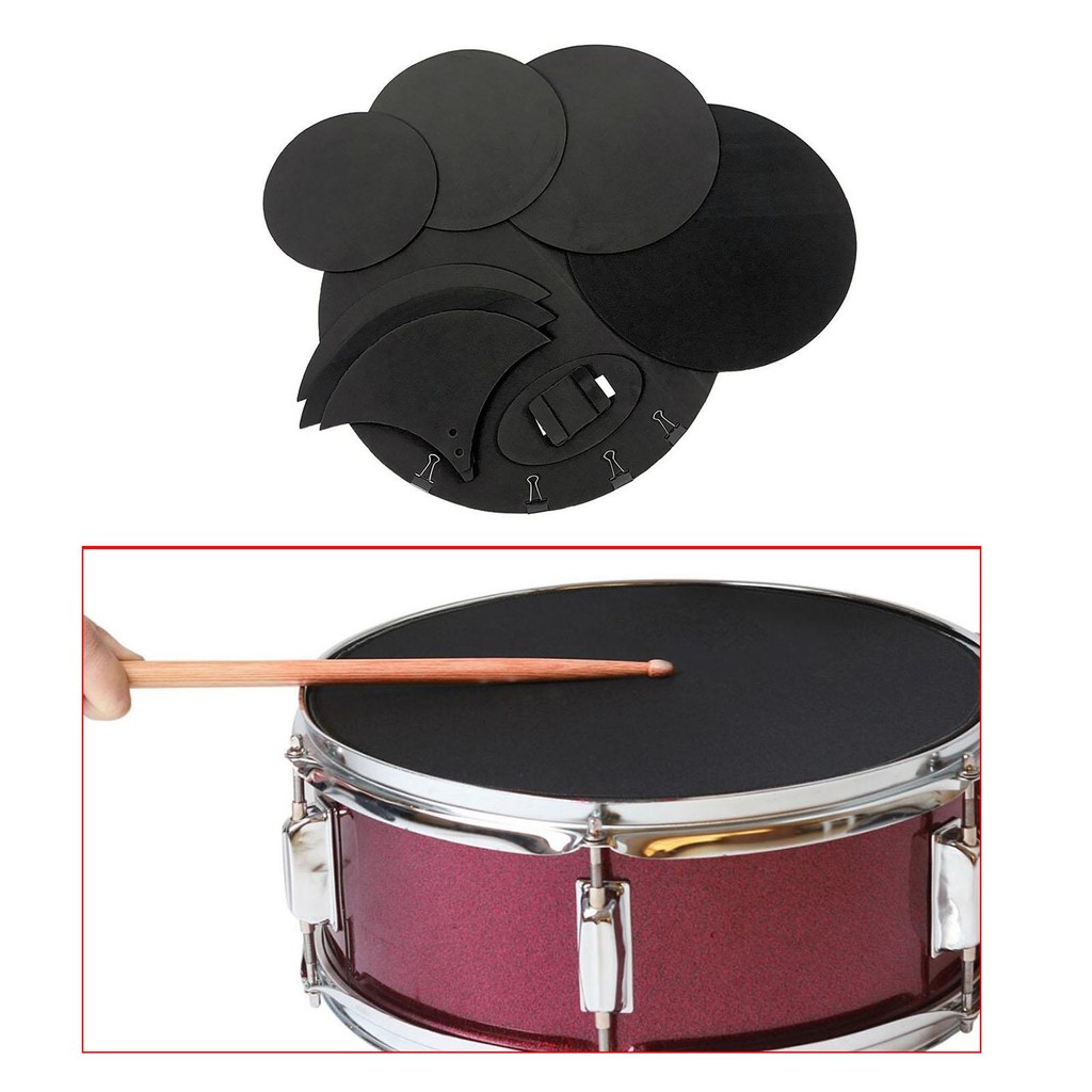 [uguuiya] 10 Pieces Drum Mute Pad Bass Snare Drum mutes Pad Drumming ...