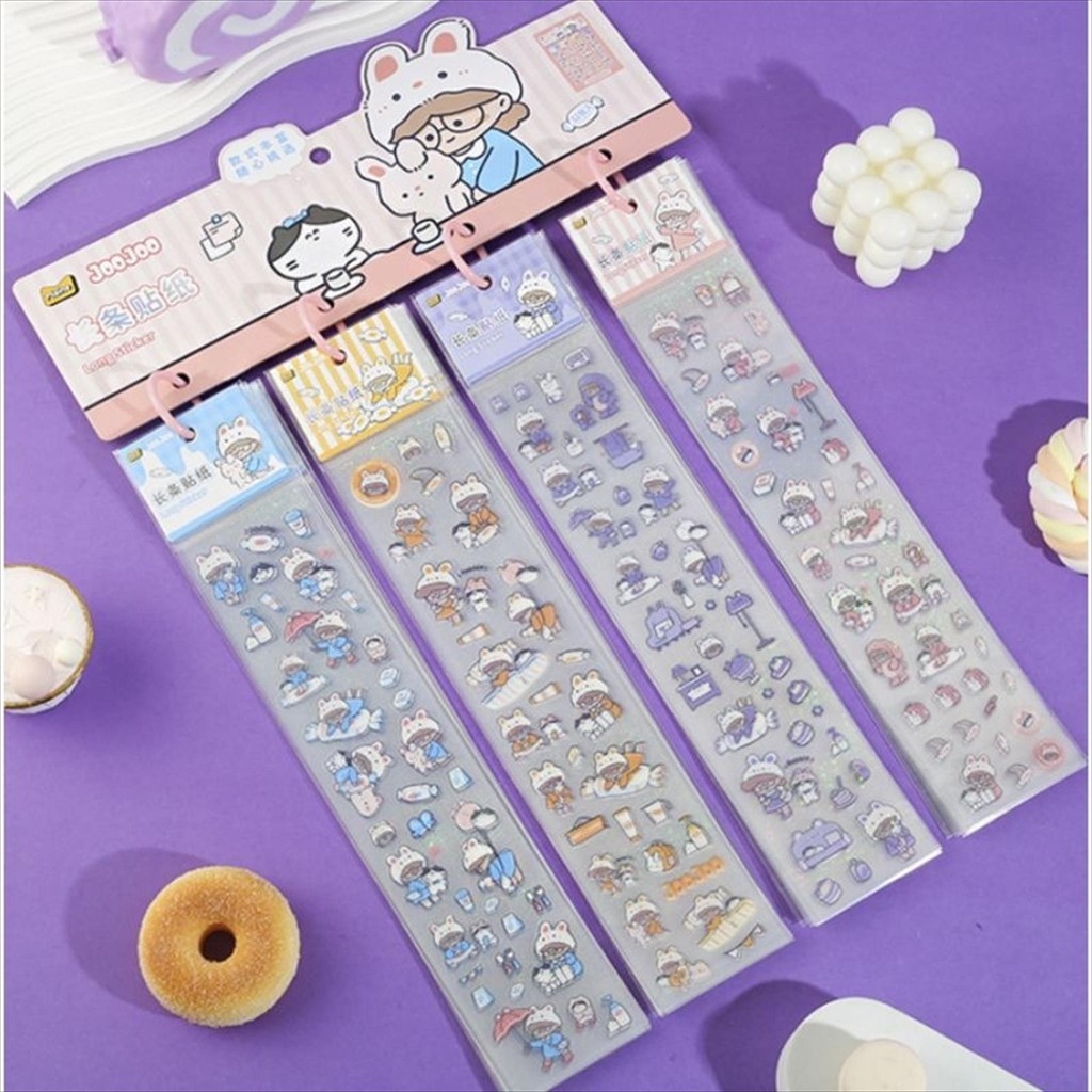 (Hanging) Sticker Long Sticker DIY 2D Cartoon Cute Kids Korean Journal ...