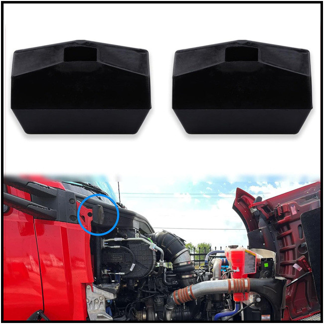 CI 2 Pack Hood Bumper Support Compatible For Peterbilt 579 Kenworth ...