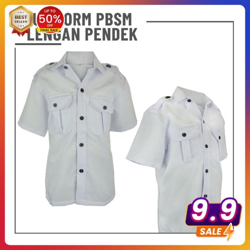 BAJU Uniform PBSM Sekolah Putih PBSM KoKorikulum | Shopee Malaysia