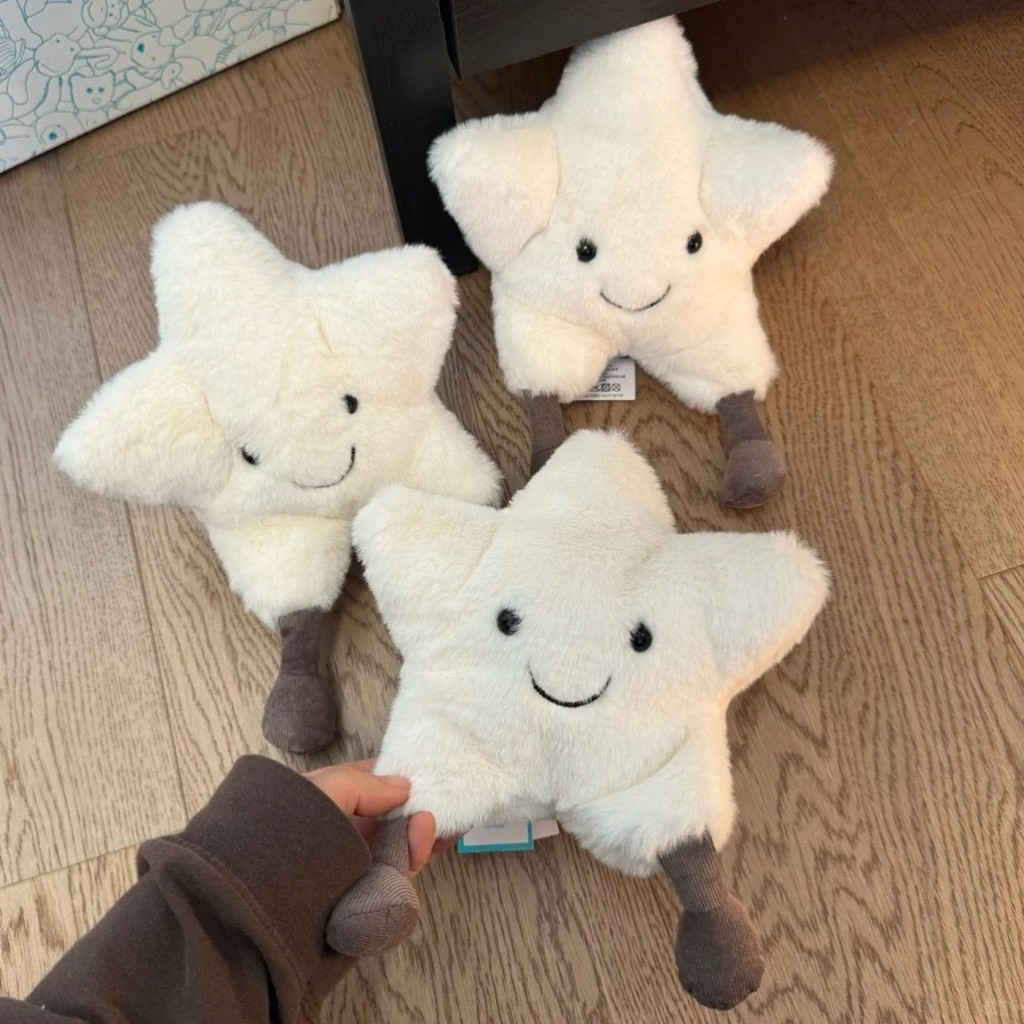 JELLYCAT Amuseables Cream Star Cute Plush Toy Baby Soothing Doll Girl ...