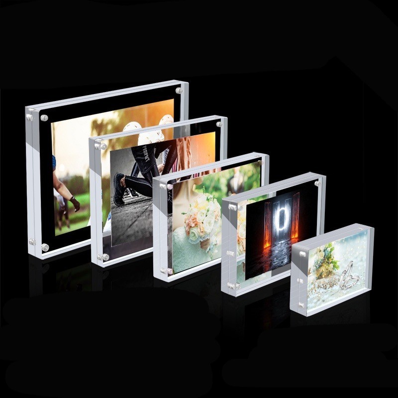In Stock Great Value Multi-saiz Clear Acrylic Photo Frame Magnetic ...
