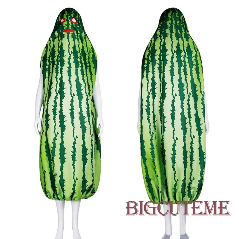 []-Watermelon Costume Funny Fruit Halloween Cosplay for Men/ Women ...