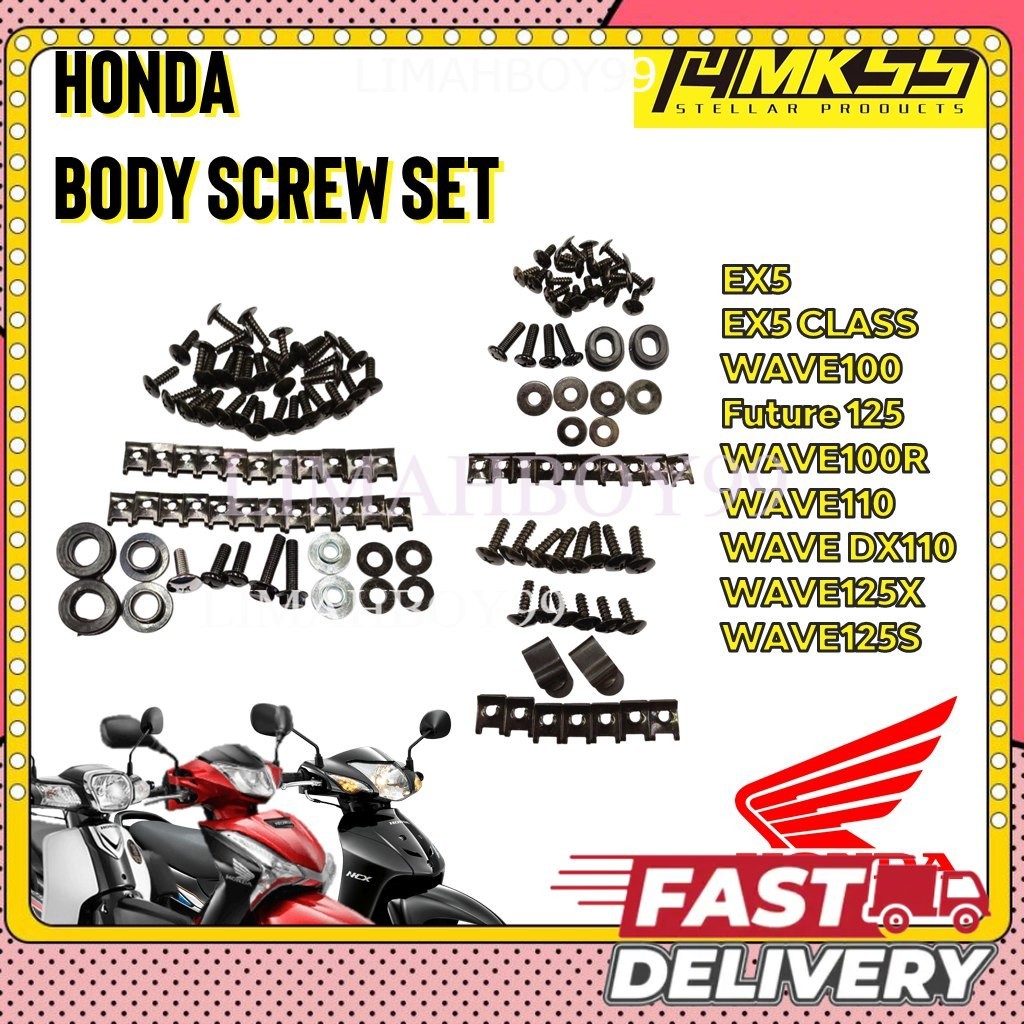 HONDA RS150 EX5 WAVE100R 125 S 110 RS ULTIMO DASH110 Screw Body Cover ...