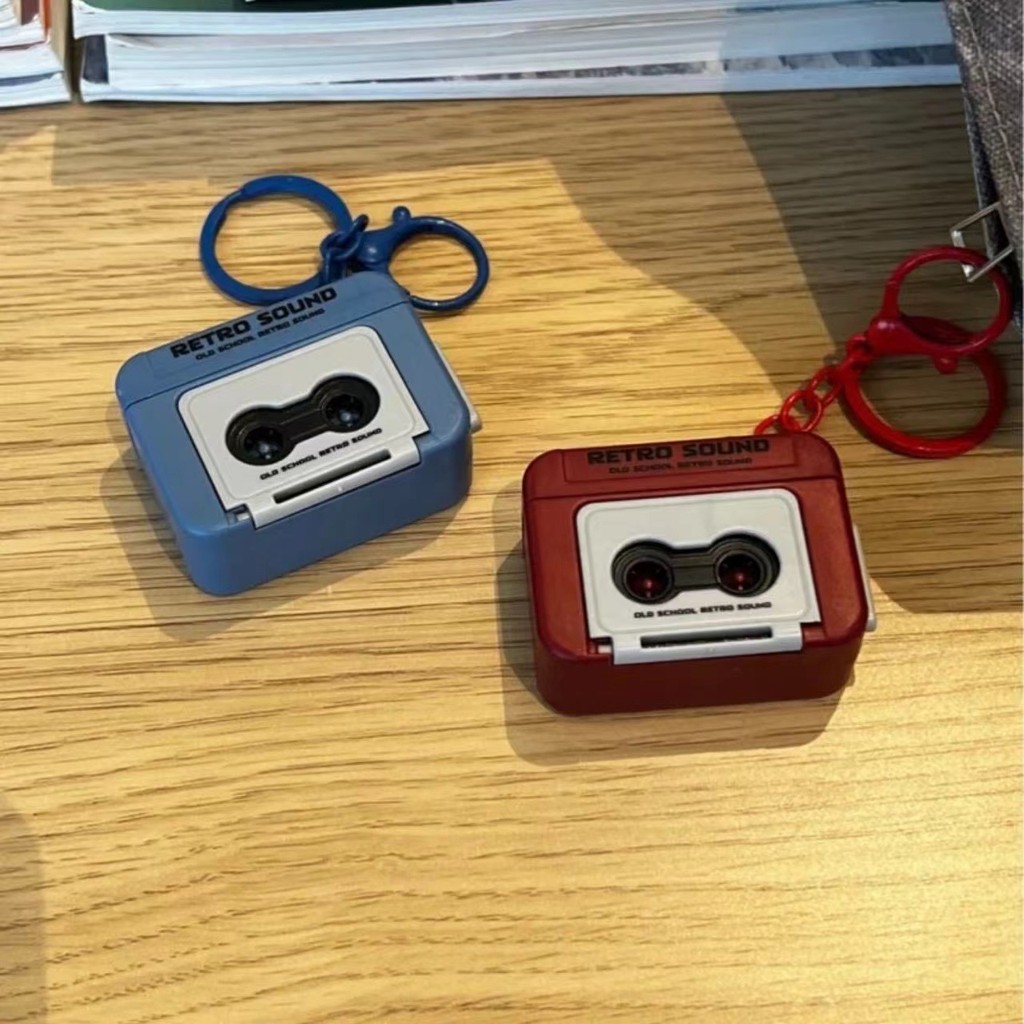 Mini Retro Tape Recorder Keychain Fun Singing Music Playing Keychain ...