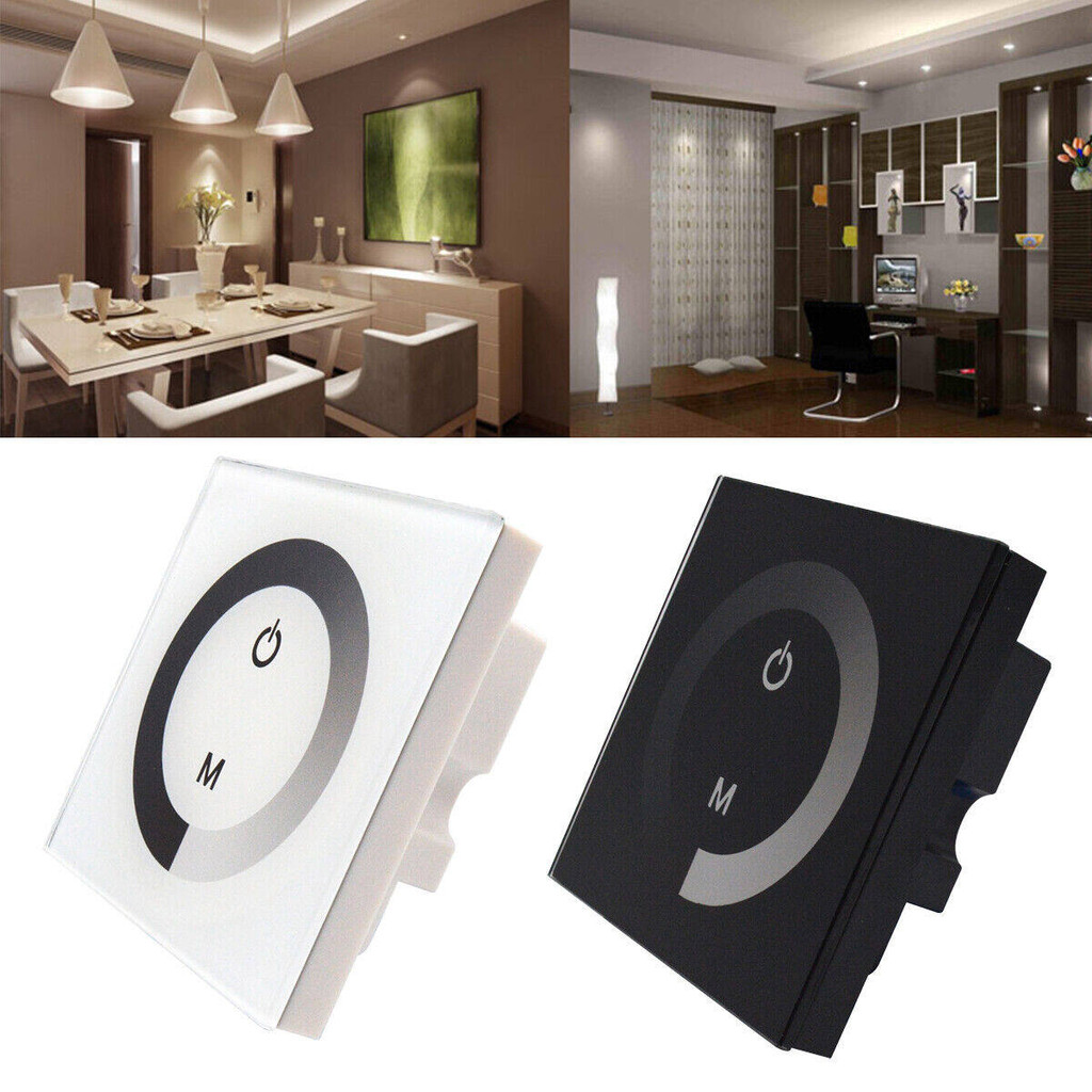 DC 12V-24V Single Color Touch Panel Dimmer Wall Switch Controller LED ...