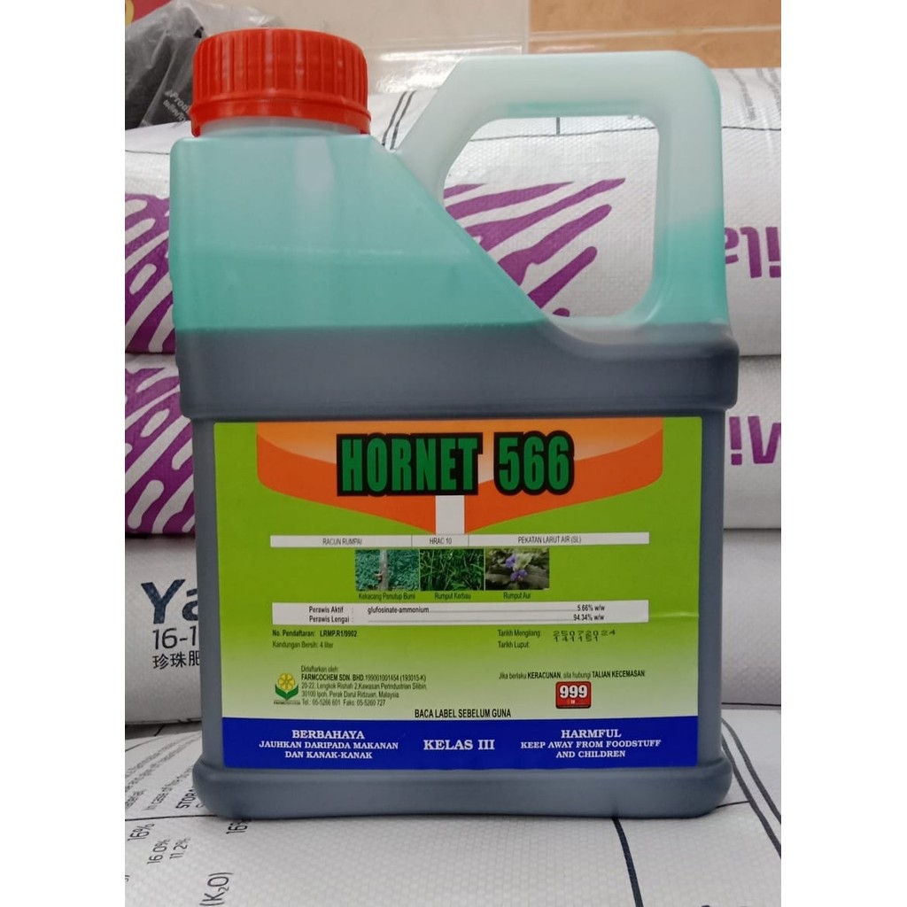 HORNET 566 Racun Rumpai 4L , Ganti Kopi O, Rumpai Kerbau, Rumput Aur ...