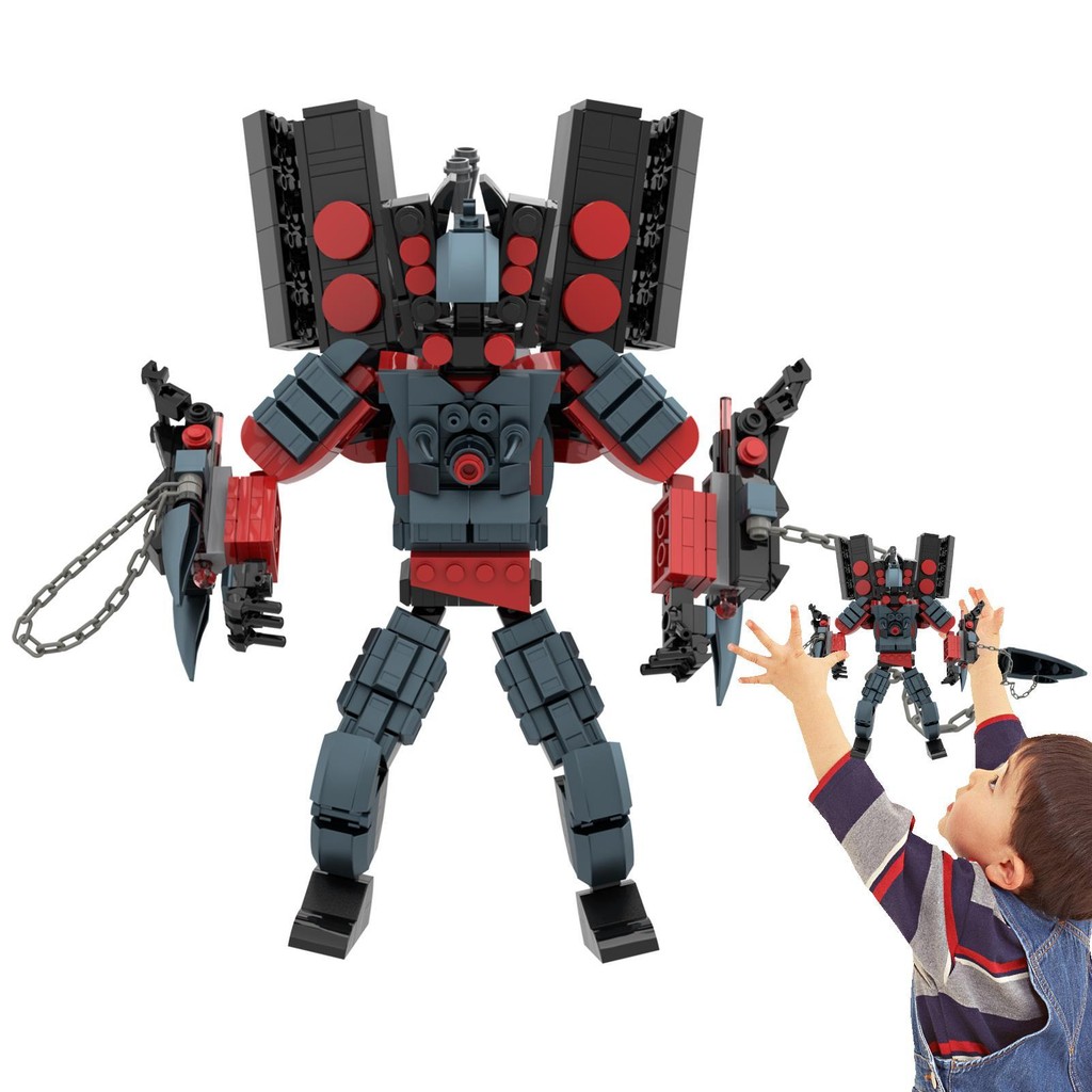 Toilet Man vs Monitor Titan TV Man Toy Toilet Toy Building Blocks Anime ...