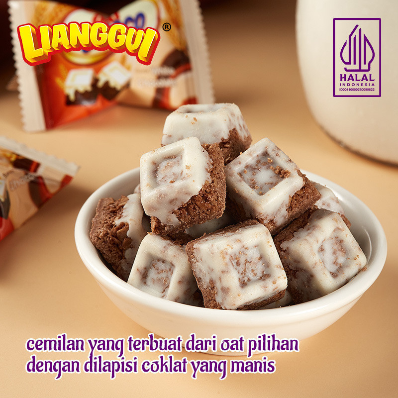 PUTIH [Halal Dried fruit] Lianggui Oatmeal Chocolate Flavor Oatmeal ...