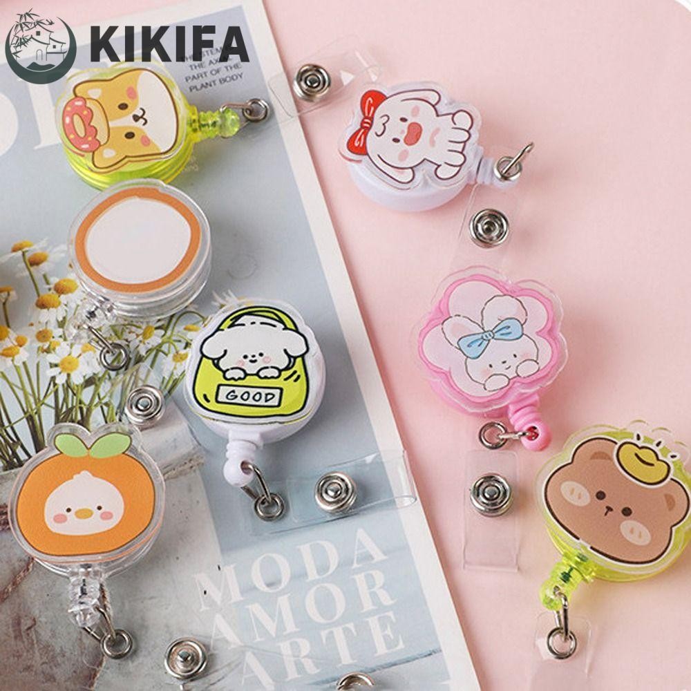 KIKIFA Badge Holder Clips, Exhibition Enfermera Name Card Retractable ...