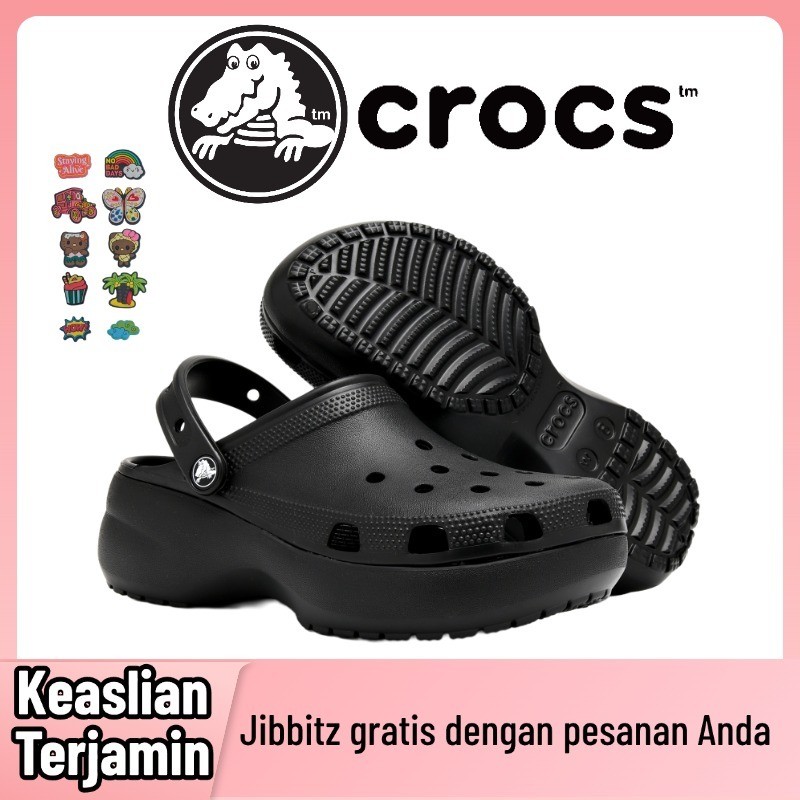 Original CROCS CLASSIC PLATFORM CLOG Gives 10 jibbitz | Shopee Malaysia