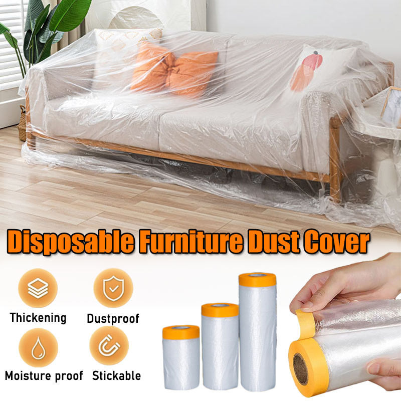 Disposable Furniture Dust Cover Sofa Dustproof Film Home Plastic ...