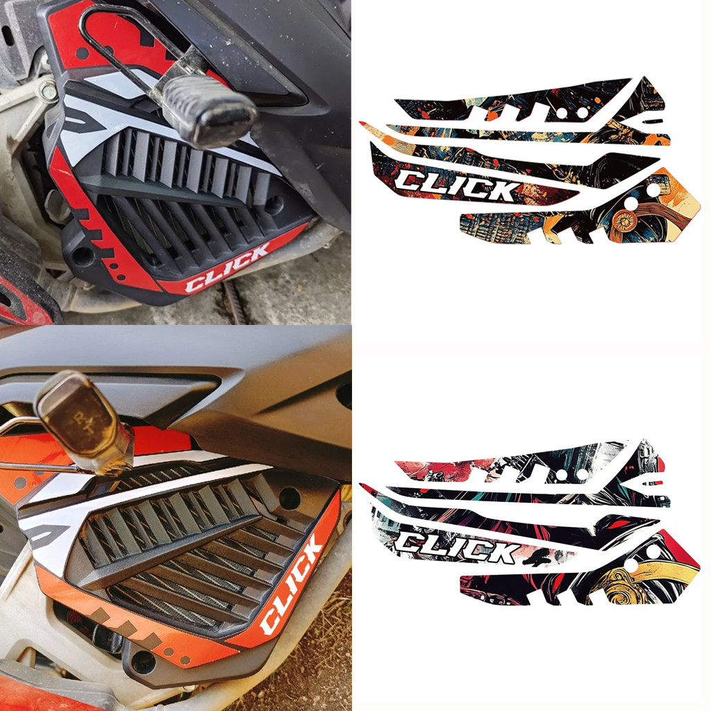 6 Color / For Honda Click 125i 150i 160 V2 V3 Radiator Reflective ...