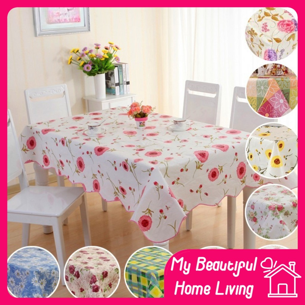 (QUALITY MATERIAL) MBHL Heatproof Waterproof Rectangle Table Cover ...