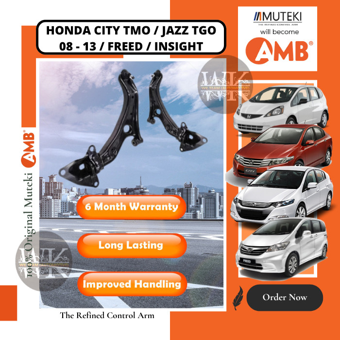 Muteki Lower Arm Honda City TMO Jazz GE Insight Freed Heavy Duty Front ...