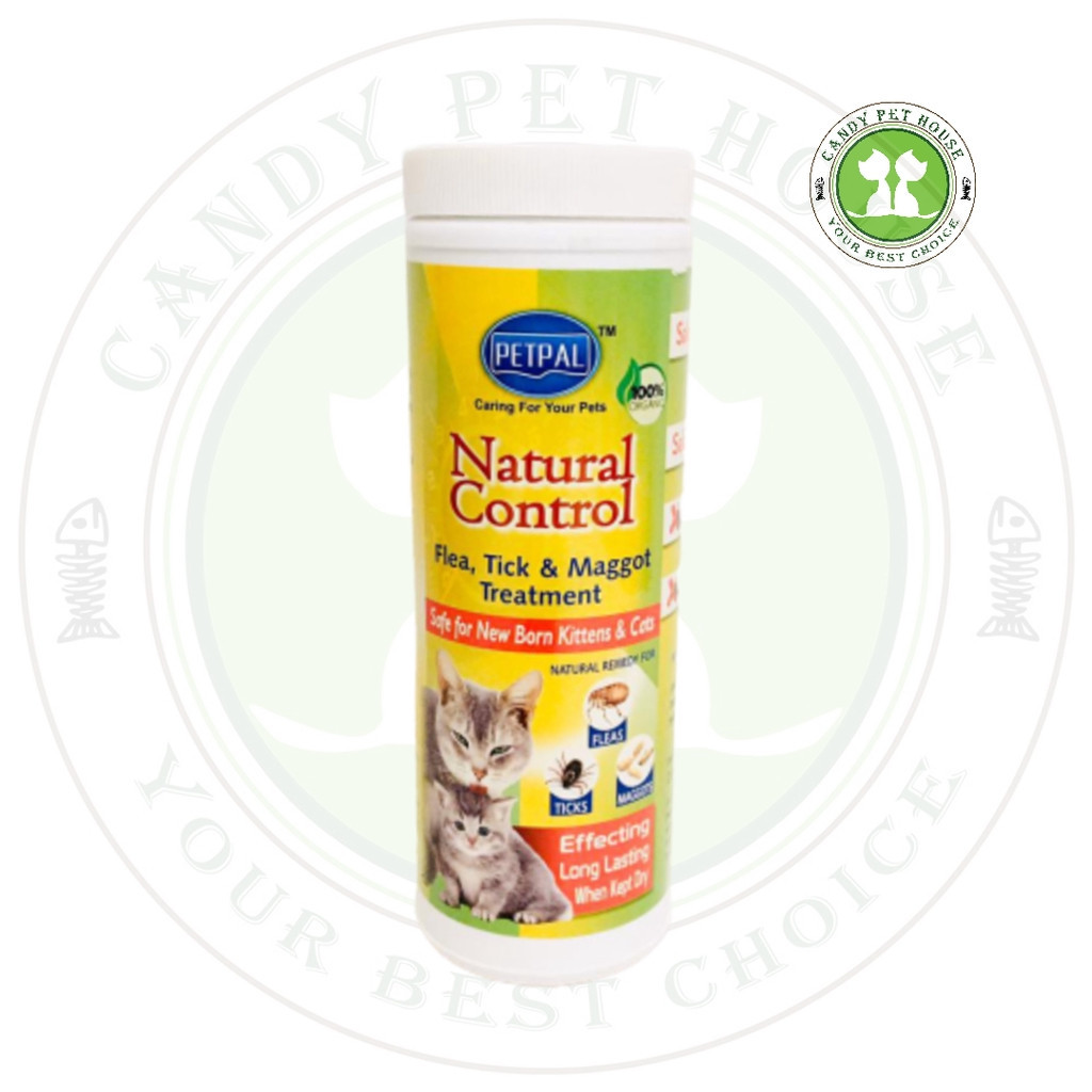 Petpal Natural Control Flea, Tick & Maggot Control Powder For Cats ...