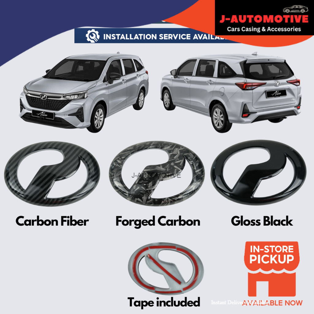 JOYC Perodua ALZA 2022 - 2024 carbon fiber forged gloss black front ...