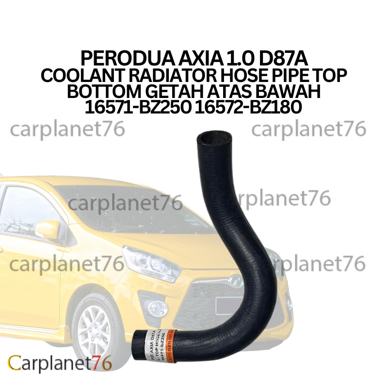 PERODUA AXIA 1.0 D87A COOLANT RADIATOR HOSE PIPE TOP BOTTOM GETAH ATAS ...