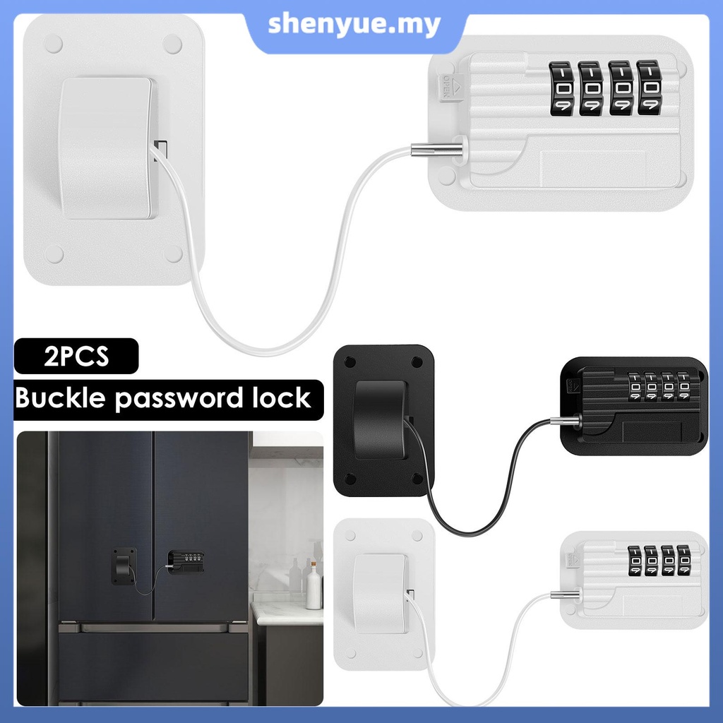 2Pcs Refrigerator Locks Self Adhesive Fridge Lock with Password Child ...