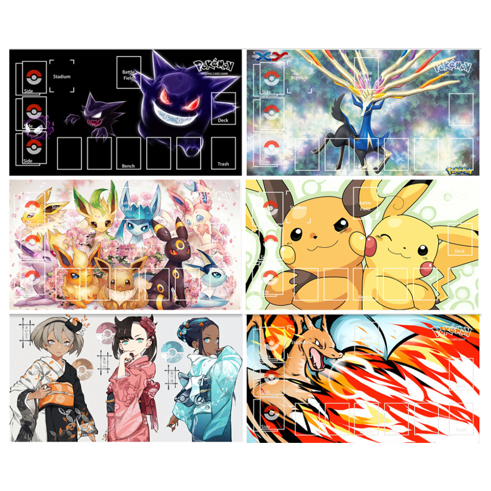 60x35cm PTCG Pokemon Dedicated GAME Card Mat Battle Against Acerola ...