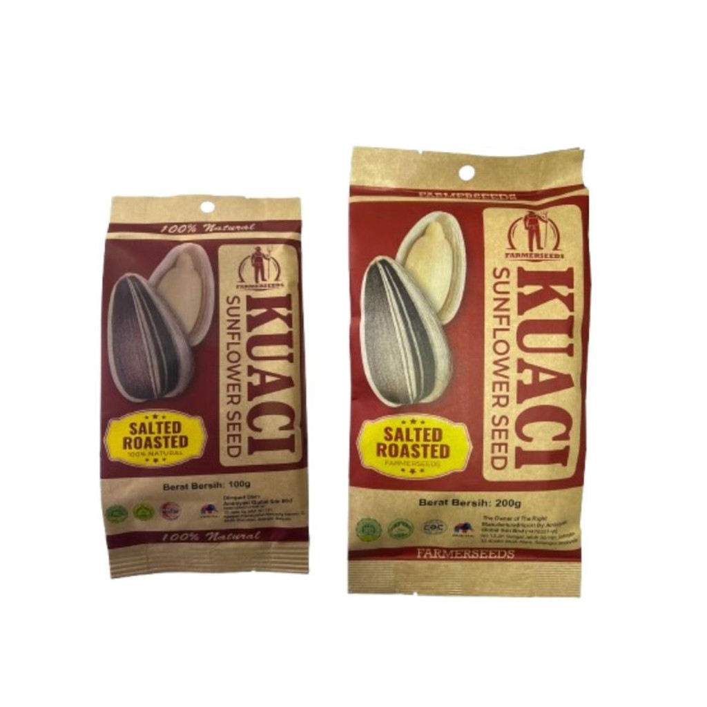 Farmerseeds Sunflower Seed Salted Roasted Kuaci Masin 100g/200g ...