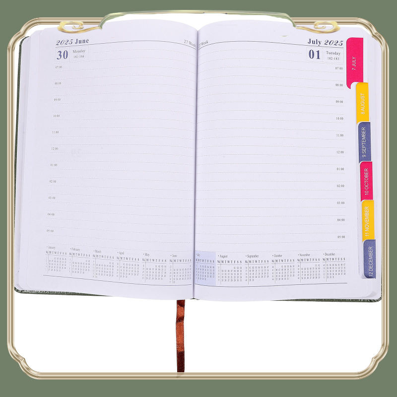 2025 Calendar Planner Dated Journal Notebook Schedule Daily Use The A5 ...