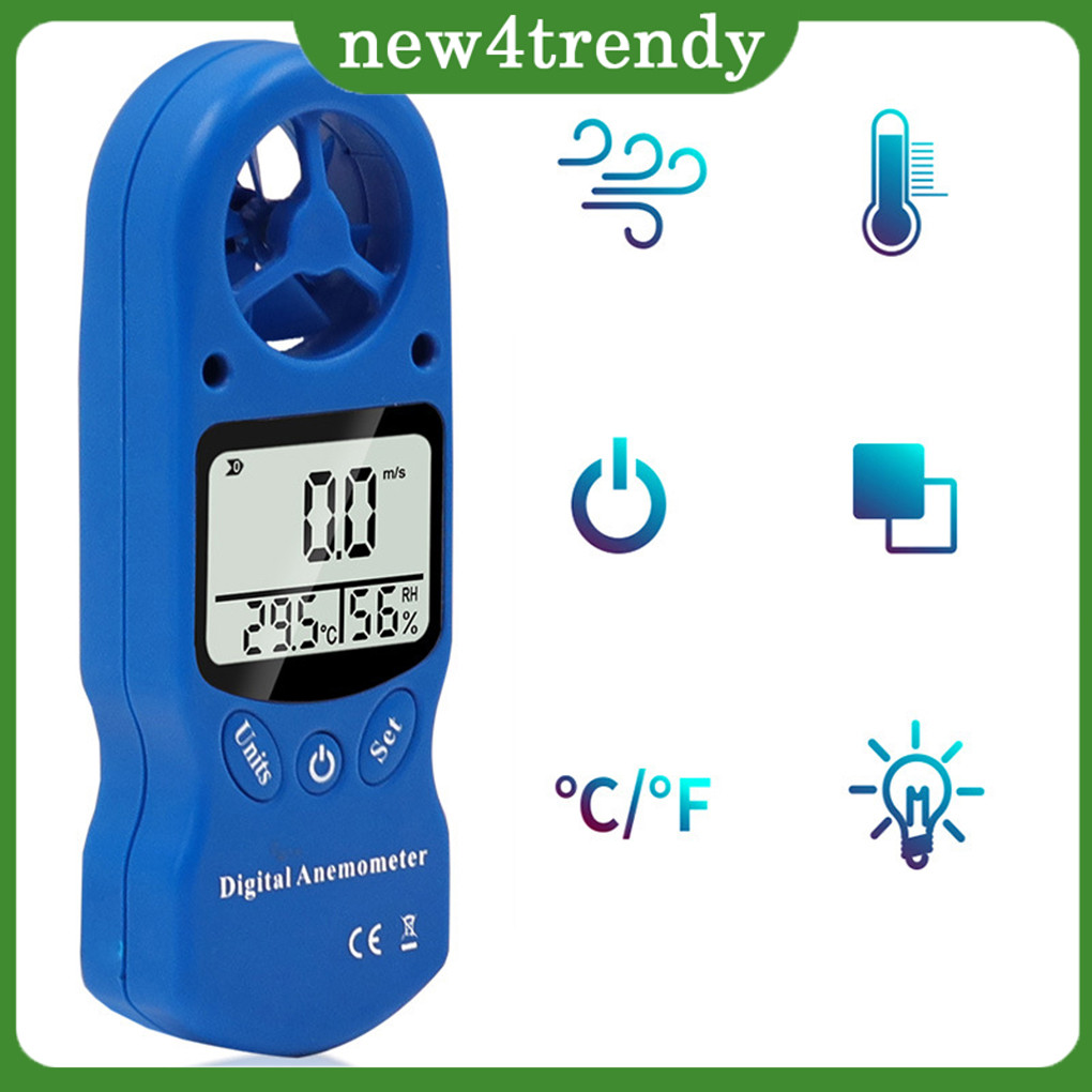 Anemometer Digital Wind Speeds Temperature Meter Hygrometer Thermometer ...