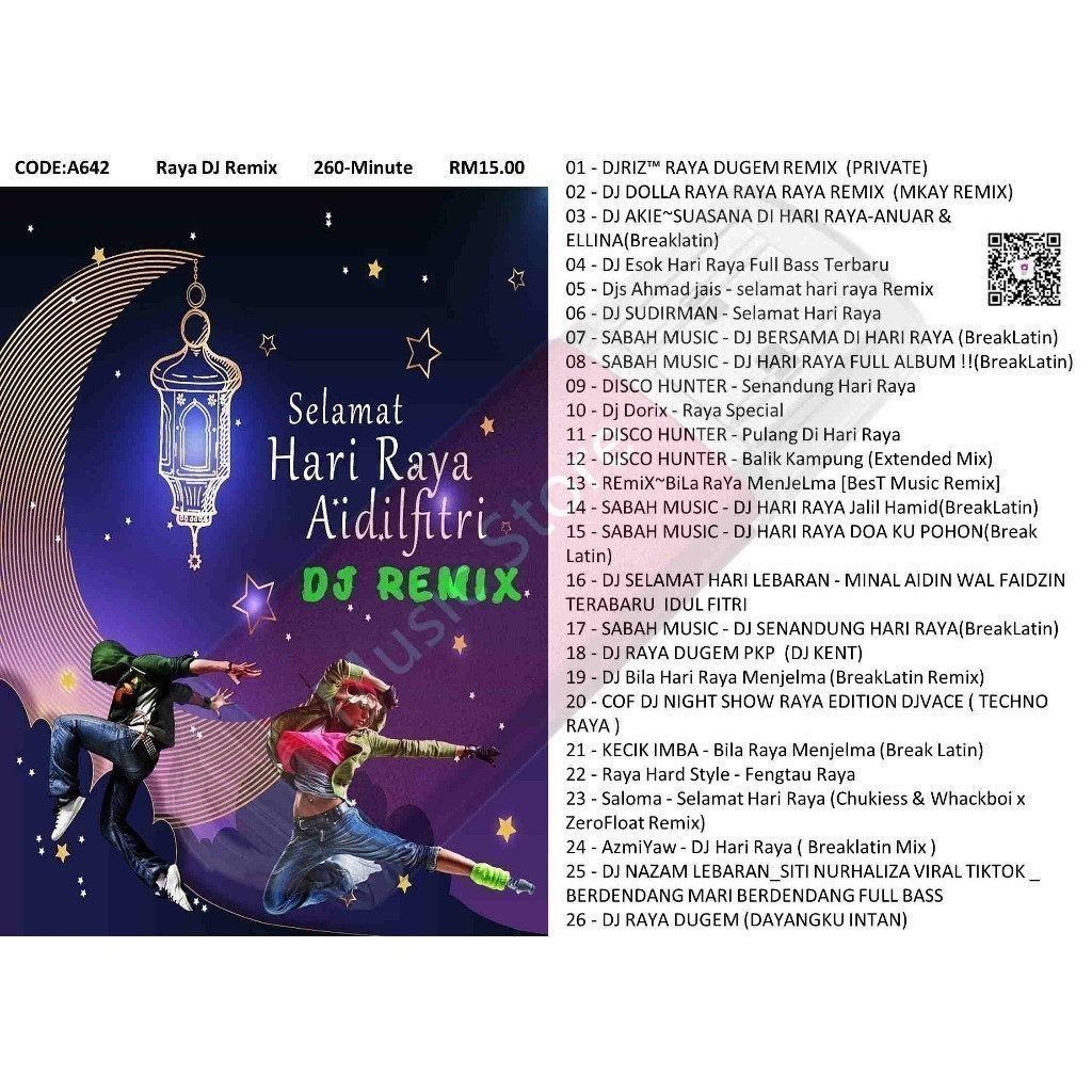 Pendrive Usb Mp3 Lagu Song Hari Raya Aidilfitri DJ Remix Melayu Malay ...