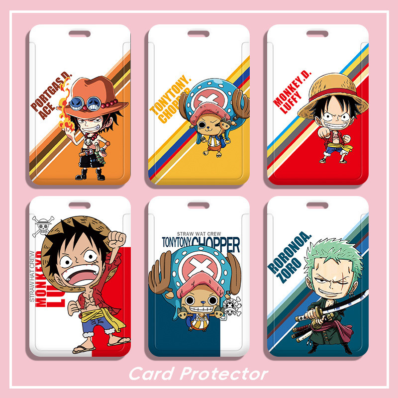 2024 Anime One Piece ABS Plastic Hard Slide Card Holder Luffy Chopper ...