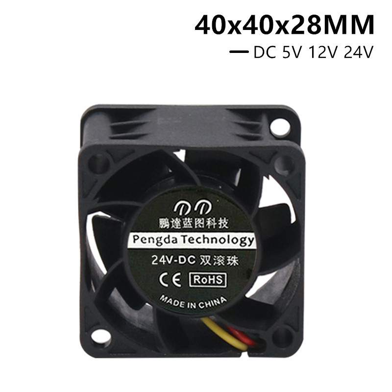 New 4028 40MM 40x40x28MM Server Fan Frequency Converter Cooling Fan DC ...