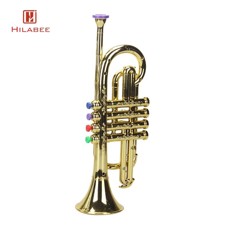 [UsusexaMY] Musical Metallic Simulation Props colorful keys Toy Trumpet ...