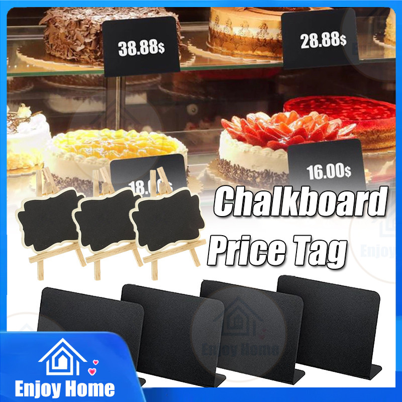 Mini Chalkboard Price Tag Holder Buffet Tags Blackboard Chalkboard ...