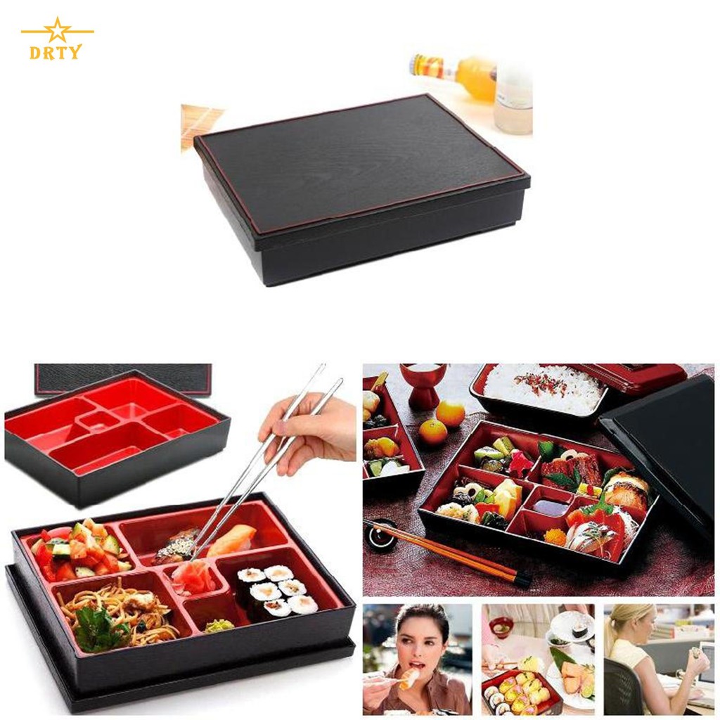 Multi-Compartment Lunch Box Japanese Style Rice Sushi Lunch Box for ...