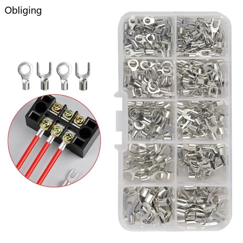 BLING 320pcs Tin-Plated-Copper Terminals Assortment Kit Wire Crimp ...
