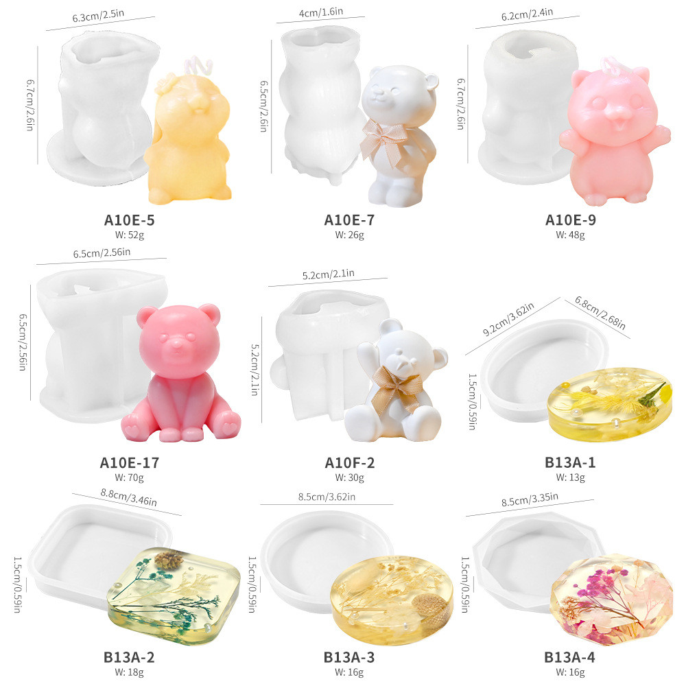 Waving Panda Bunny Silicone Mold for Mousse Cake Pudding Jelly DIY ...