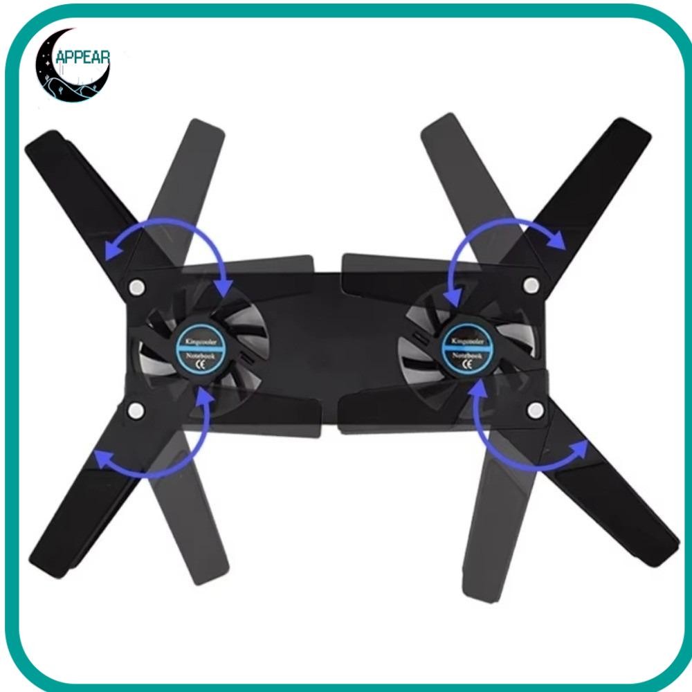 APPEAR USB Powered Cooler, Foldable with Double Fans Laptop Cooler ...