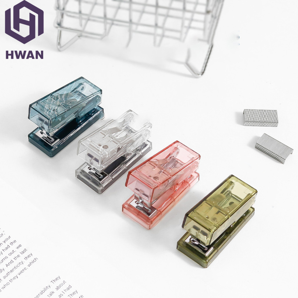 Mini Transparent Stapler Multi-functional Stapler Set Portable Students ...