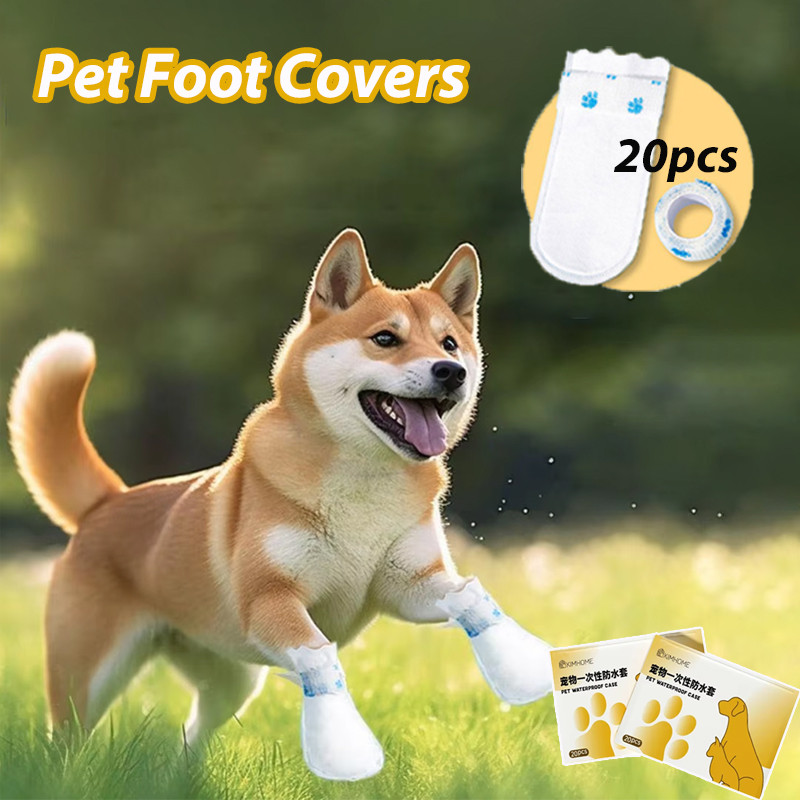 Disposable Pet Shoes Pet Disposable Foot Covers Dog Cat Foot Cover ...